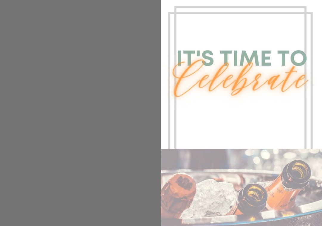 It's Time to Celebrate Card - Etsy