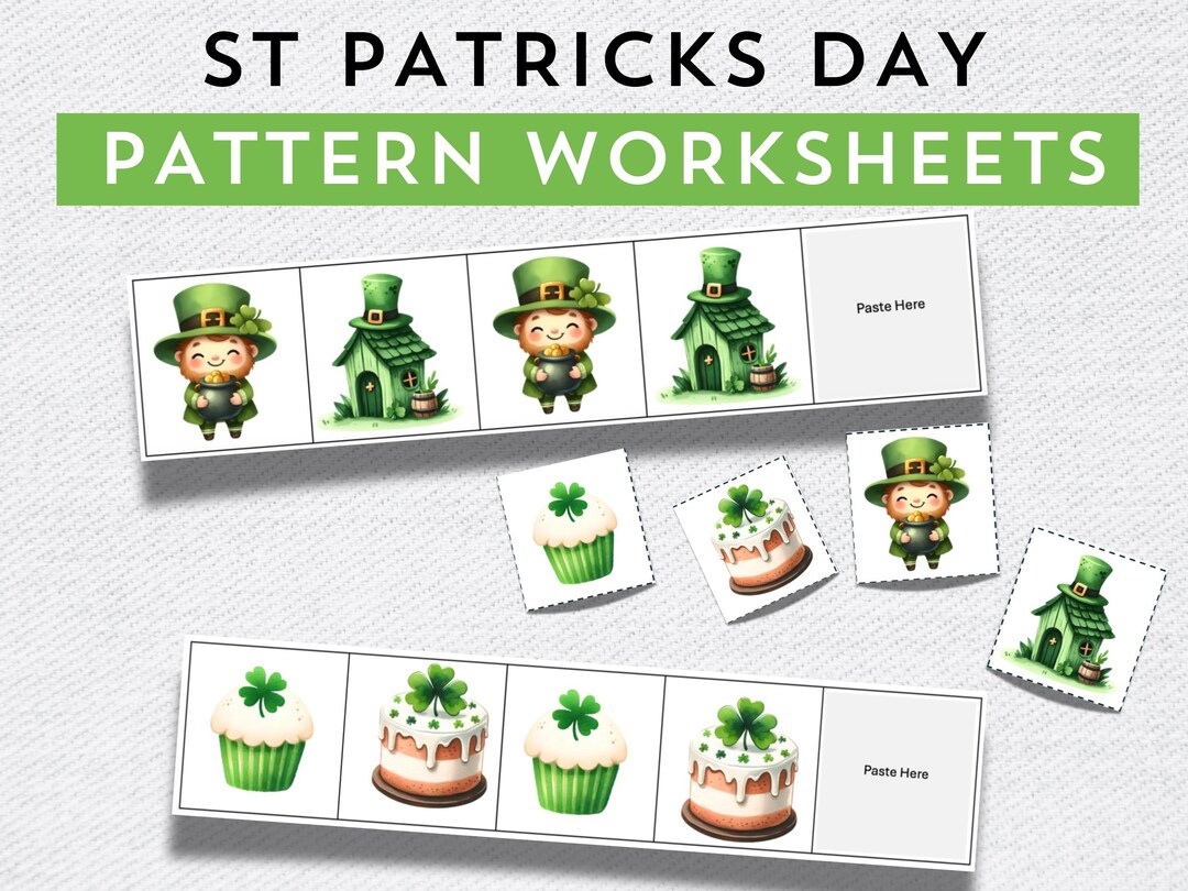 Cartes de modèle pour la Saint-Patrick, activité d'apprentissage de la ...