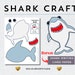 Shark Cut and Paste Craft Printable | Ocean Animal Activity for Kids ...