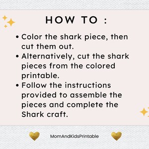 Shark Cut and Paste Craft: Preschool Printable Activity (PDF) - Etsy