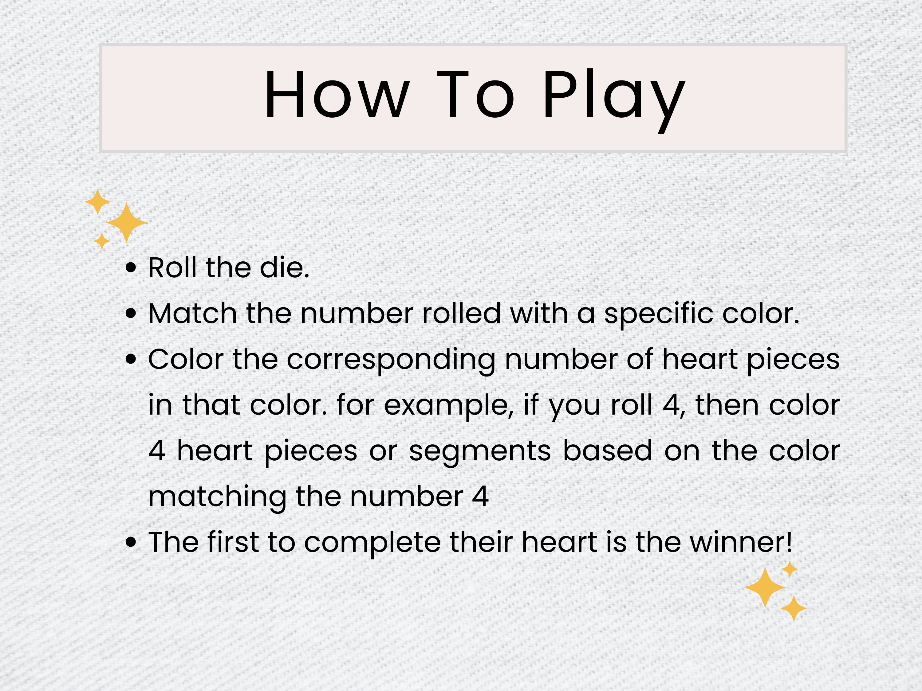 Valentine Roll a Heart Dice Game: Classroom Party Activity (printable ...