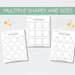 Printable Preschool Shapes Tracing Worksheets , Basic Shapes Tracing ...