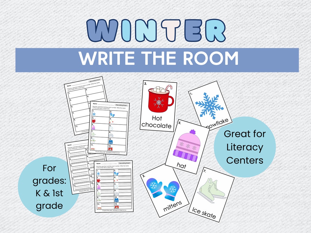 Winter Write the Room | Kindergarten Literacy | Writing Center ...