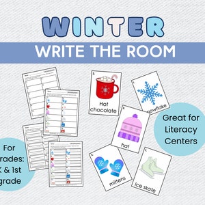 Winter Write the Room | Kindergarten Literacy | Writing Center ...