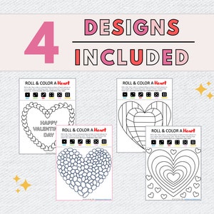 Valentine Roll a Heart Game, Valentine Dice Game, Classroom Valentine ...