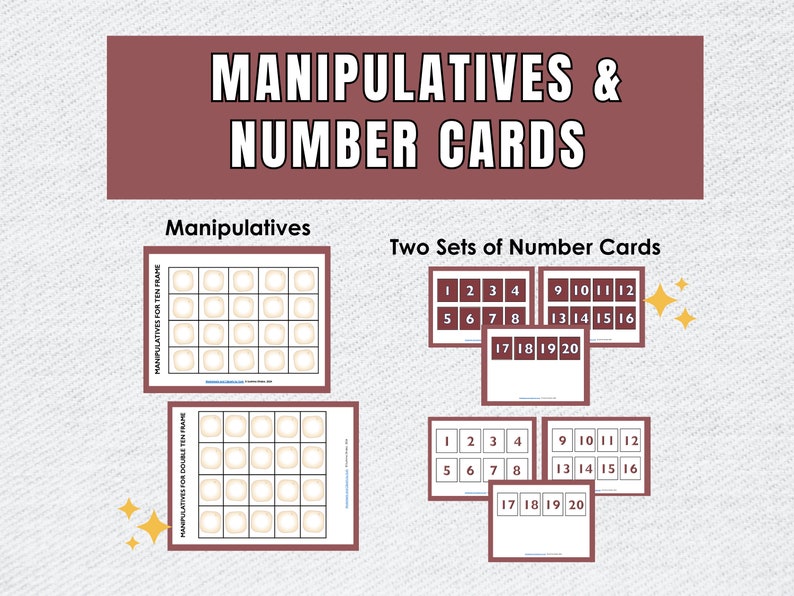 Winter Marshmallow Counting Ten Frame Mat for Numbers 1-20 - Montessori ...