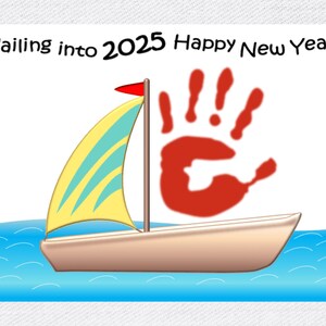 2025 New Year Handprint Art for Preschool, Babies and Kids, a Keepsake ...