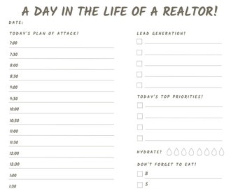 Realtor Day Planner - Etsy