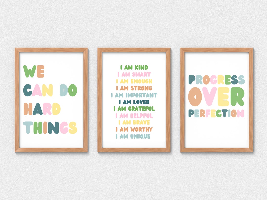 Digital Download: Set of 6 Inspiring Pastel Classroom Posters ...