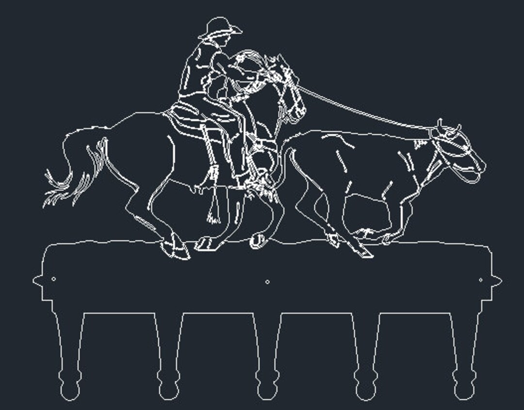 Cowboy Coat Rack Dxf Cut File - Etsy