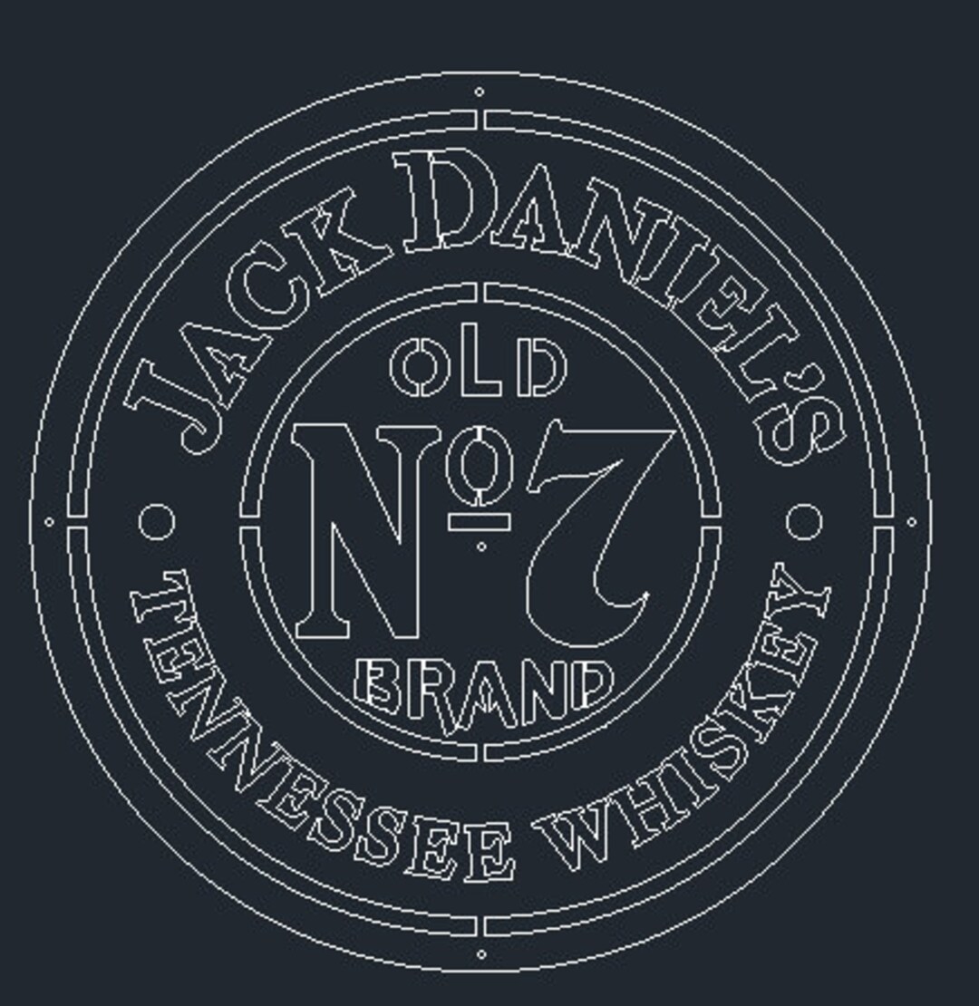 Jack Daniels Sign DXF Cut File - Etsy Australia