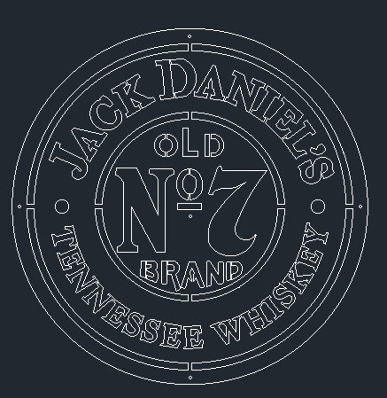 Jack Daniels Sign DXF Cut File - Etsy Australia