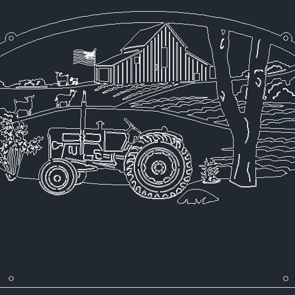Metal Farm Signs Dxf Files - Etsy