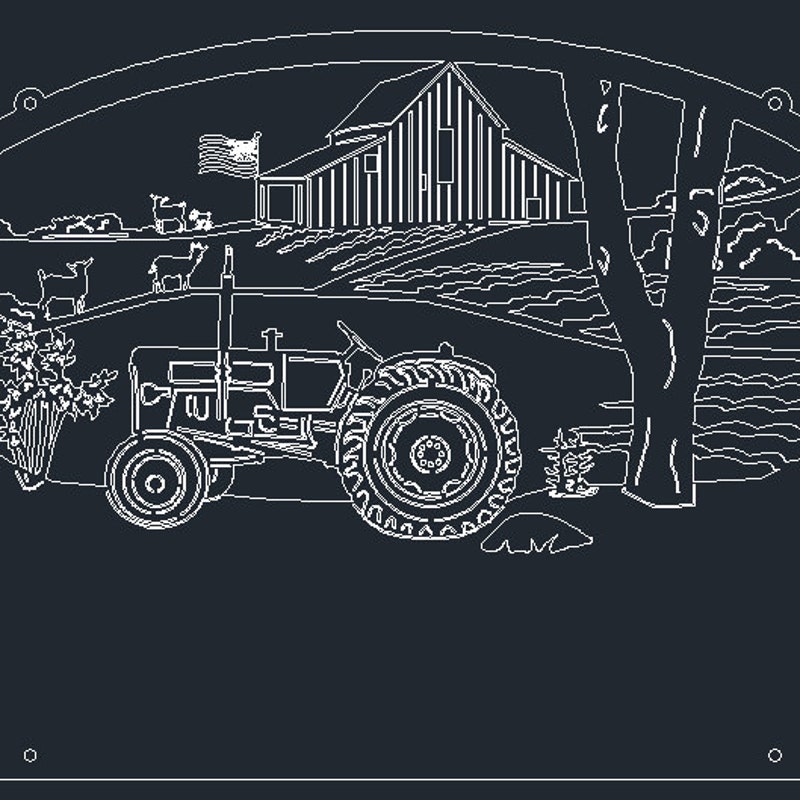 Metal Farm Signs Dxf Files - Etsy