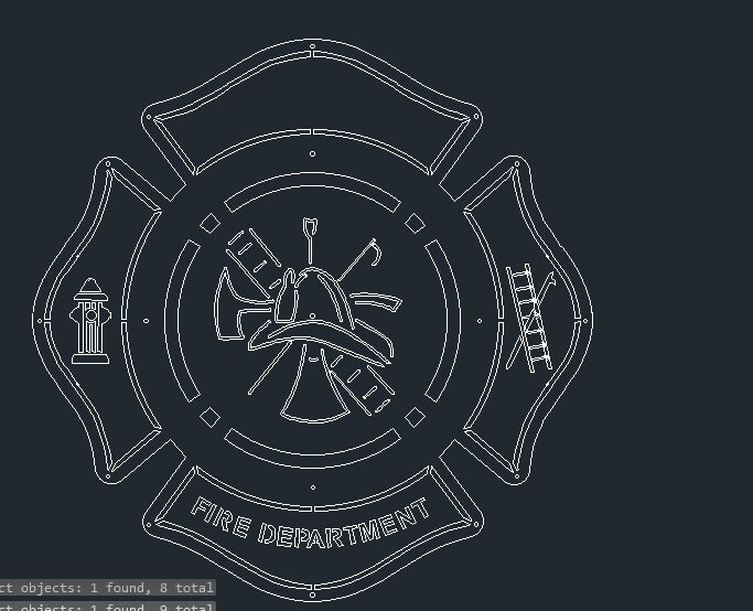 Fire Department Metal Sign Dxf Cut File - Etsy