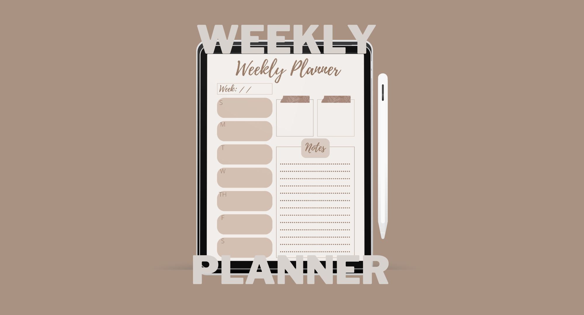 Planner Cover, Planner, Digital Planning, Weekly Schedule, Daily ...