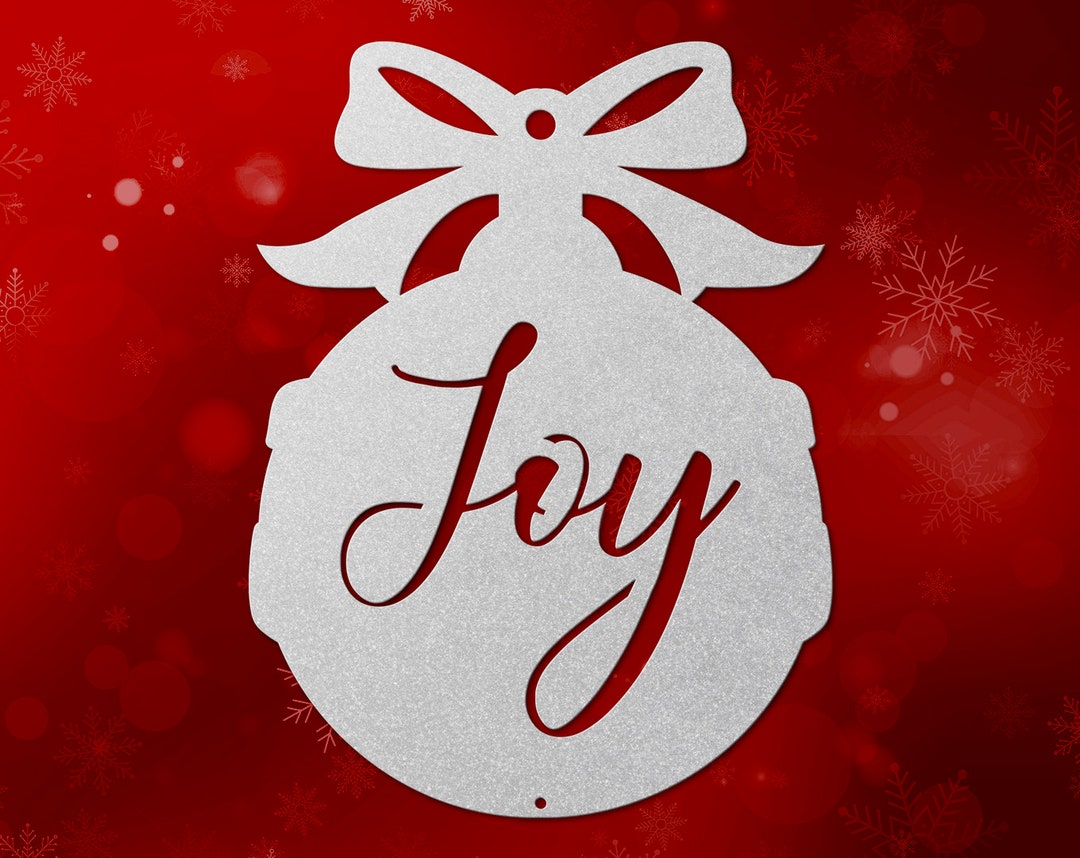Christmas Metal Sign Joy Bell - Etsy