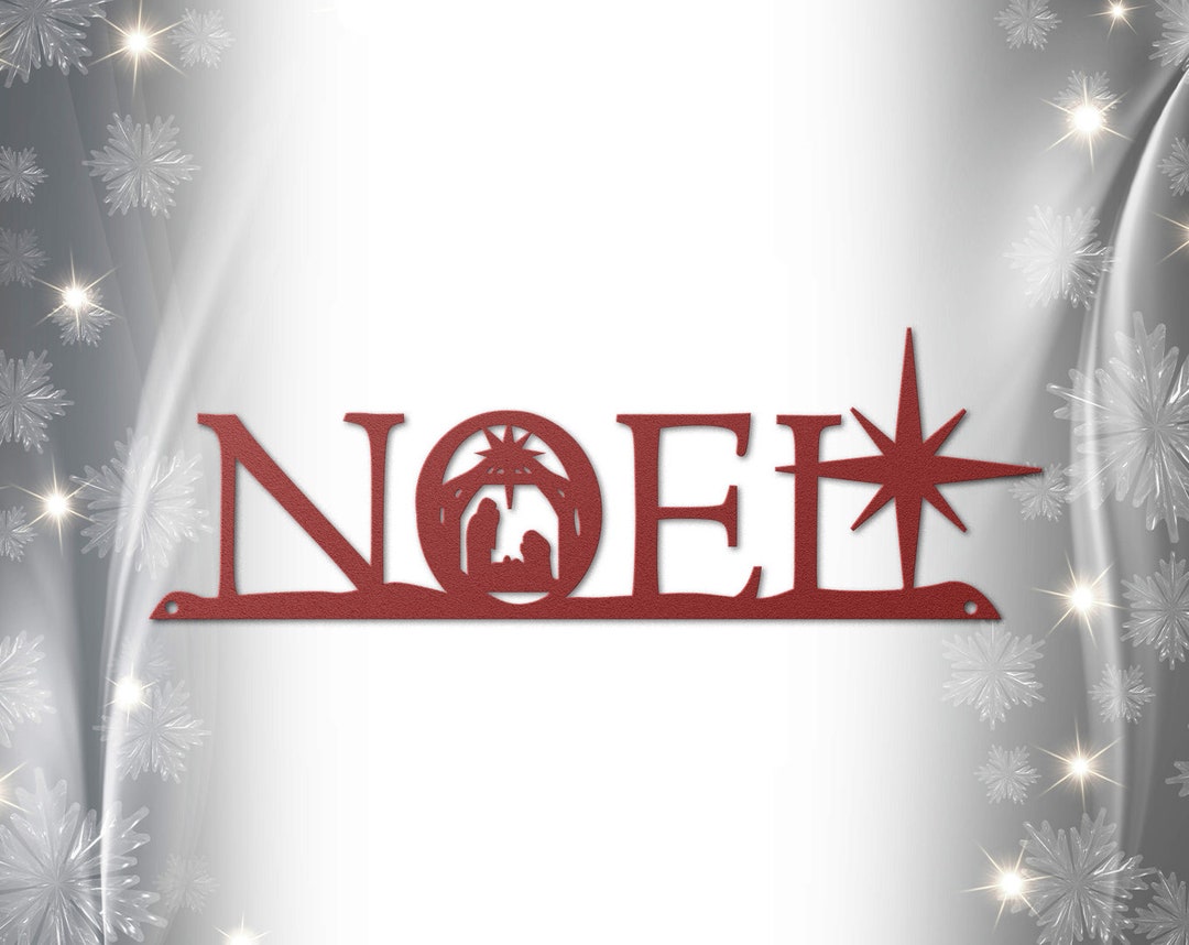 Christmas Metal Sign Noel North Star - Etsy