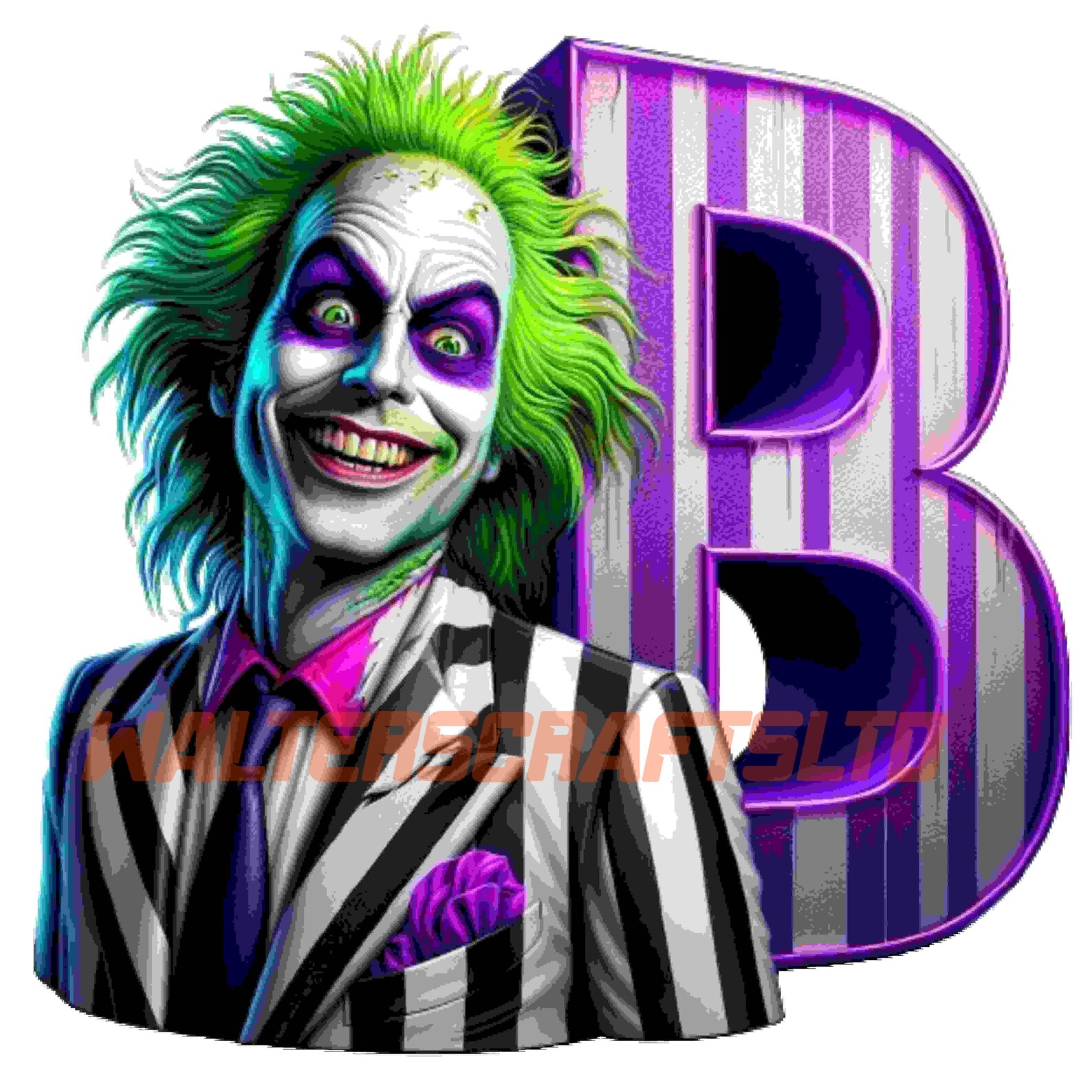 Beetlejuice Alphabet A - Z, Background Removed, Example Pic Inside, Zip ...
