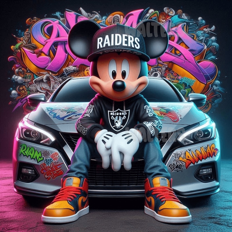 Raiders Mickey Mouse - Etsy