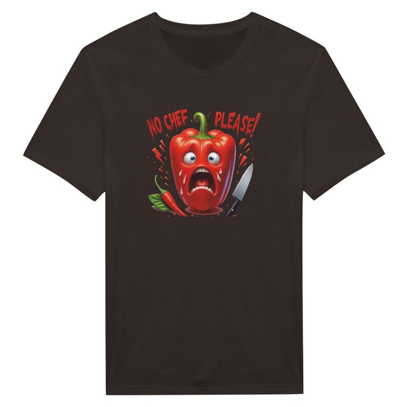 The Scared Pepper V2 on a Classic Unisex Crewneck T-shirt-color - Etsy