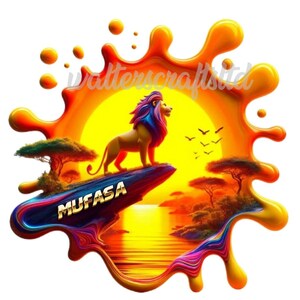 Movie Fans - "mufasa", 5 Images Great for T-shirts, Cups Etc, Paint ...