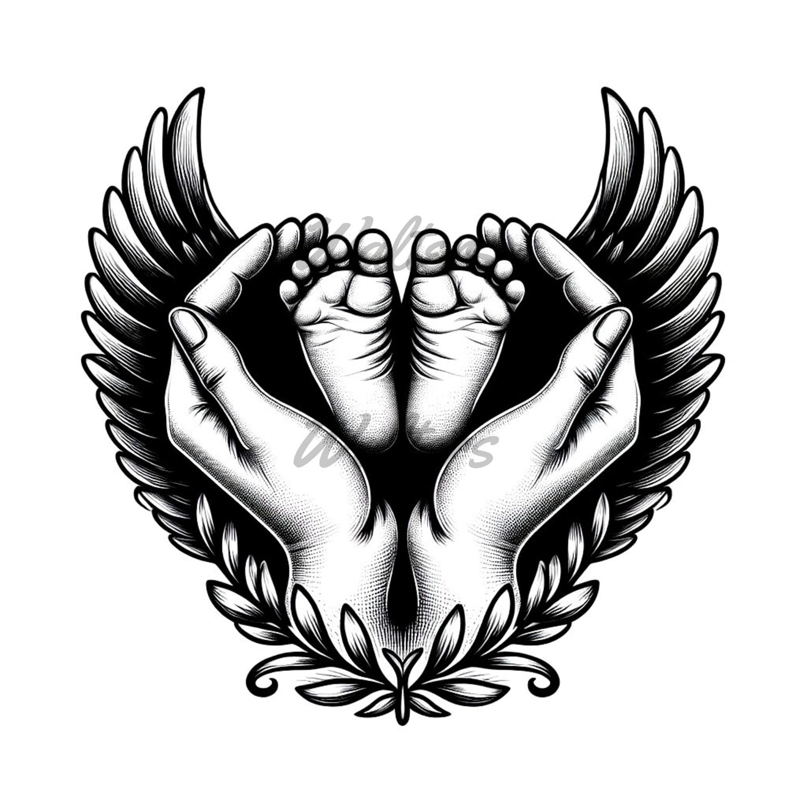 Loss of a Child | Baby Angels (in the Hands of an Angel) V2 - Etsy