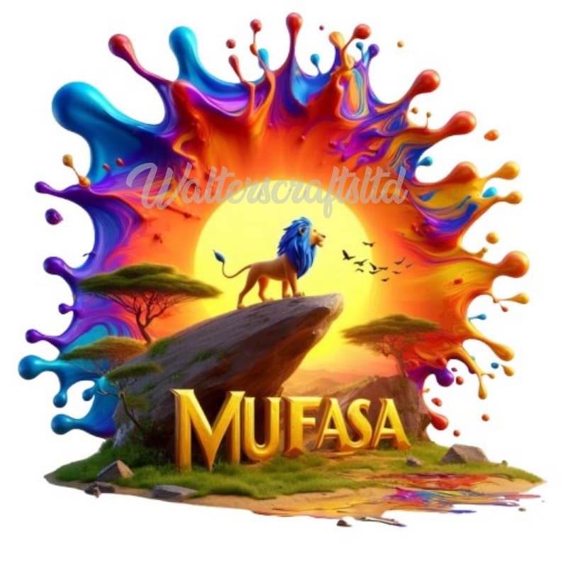 Movie Fans - "mufasa", 5 Images Great for T-shirts, Cups Etc, Paint ...