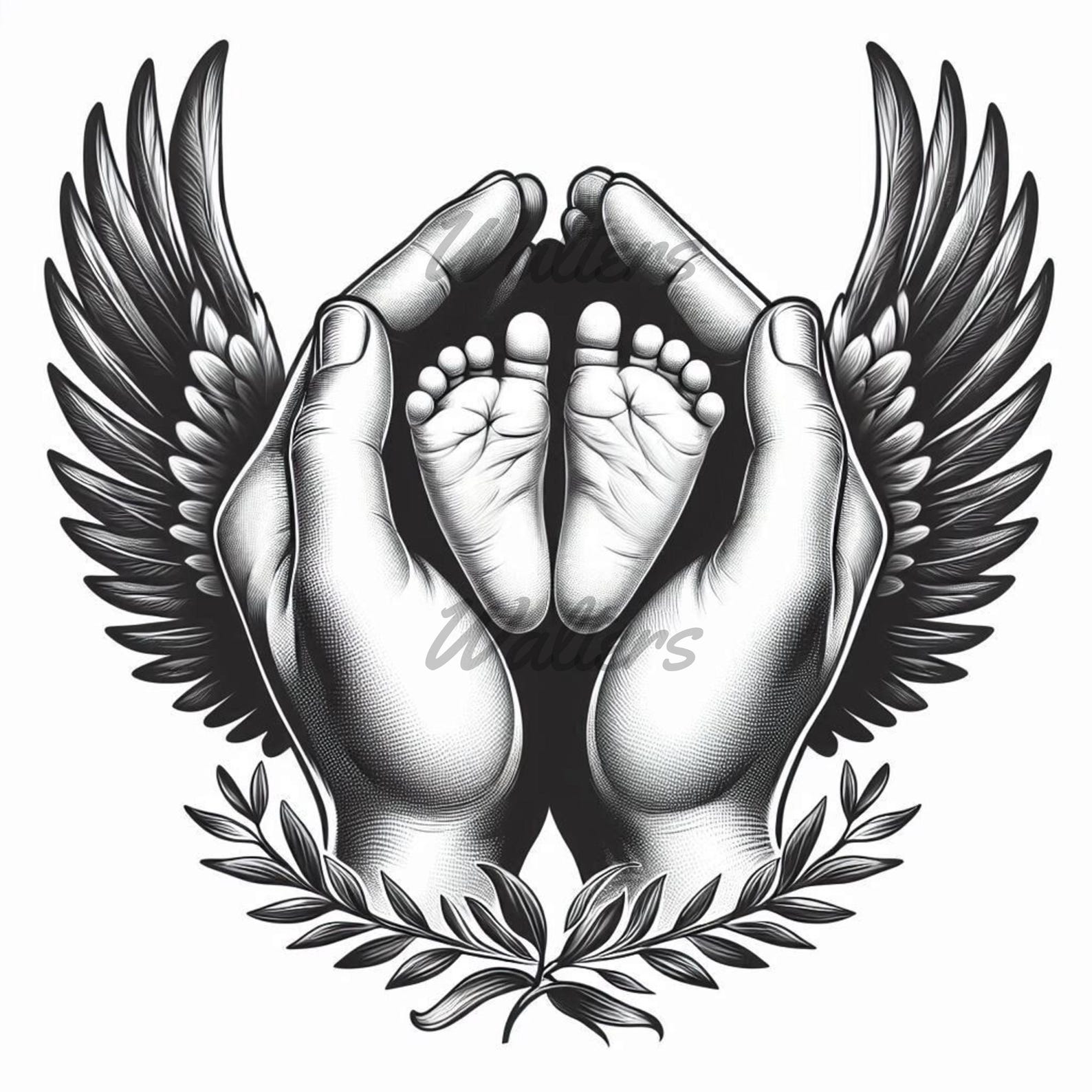 Loss of a Child | Baby Angels (in the Hands of an Angel) V2 - Etsy