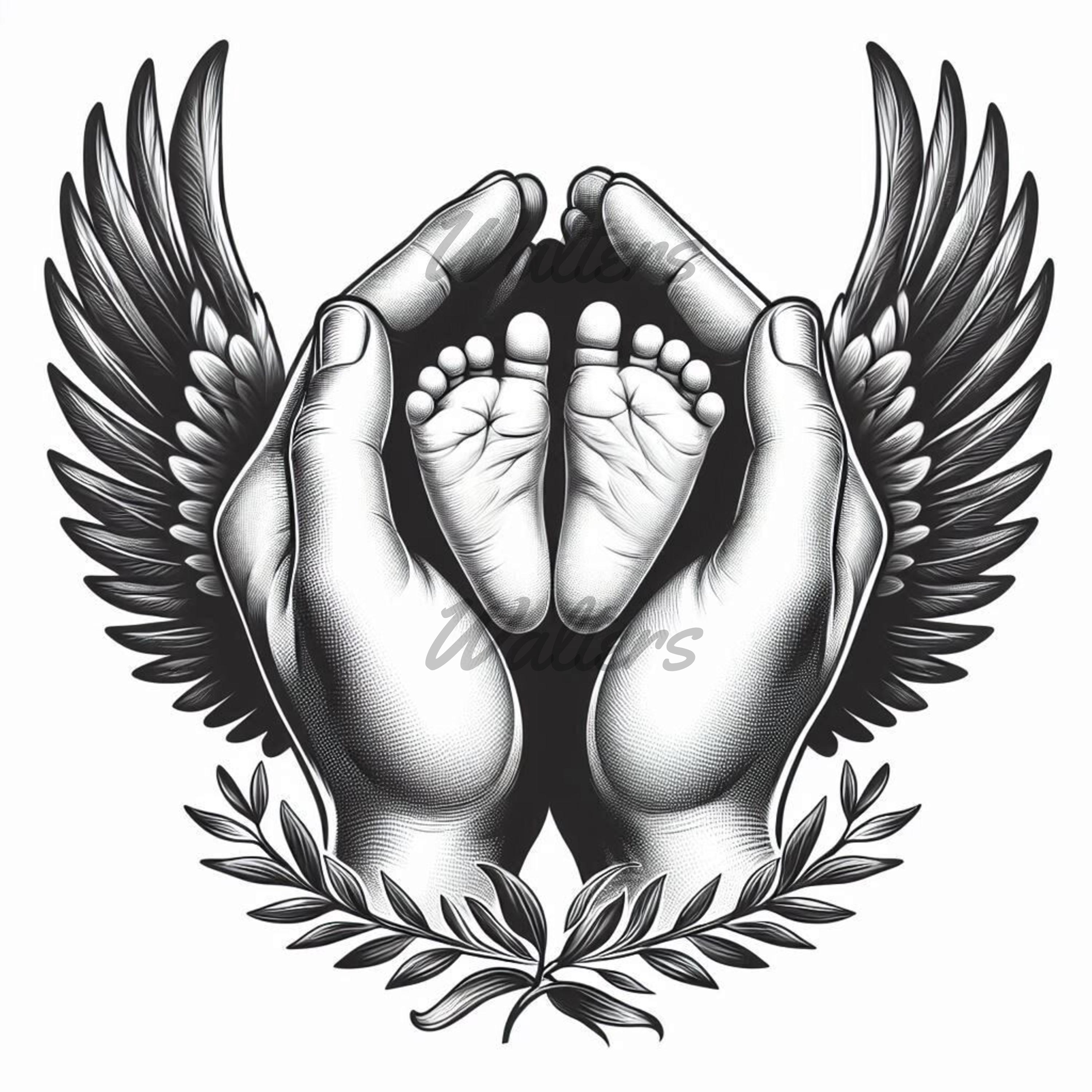 Loss of a Child | Baby Angels (in the Hands of an Angel) V2 - Etsy