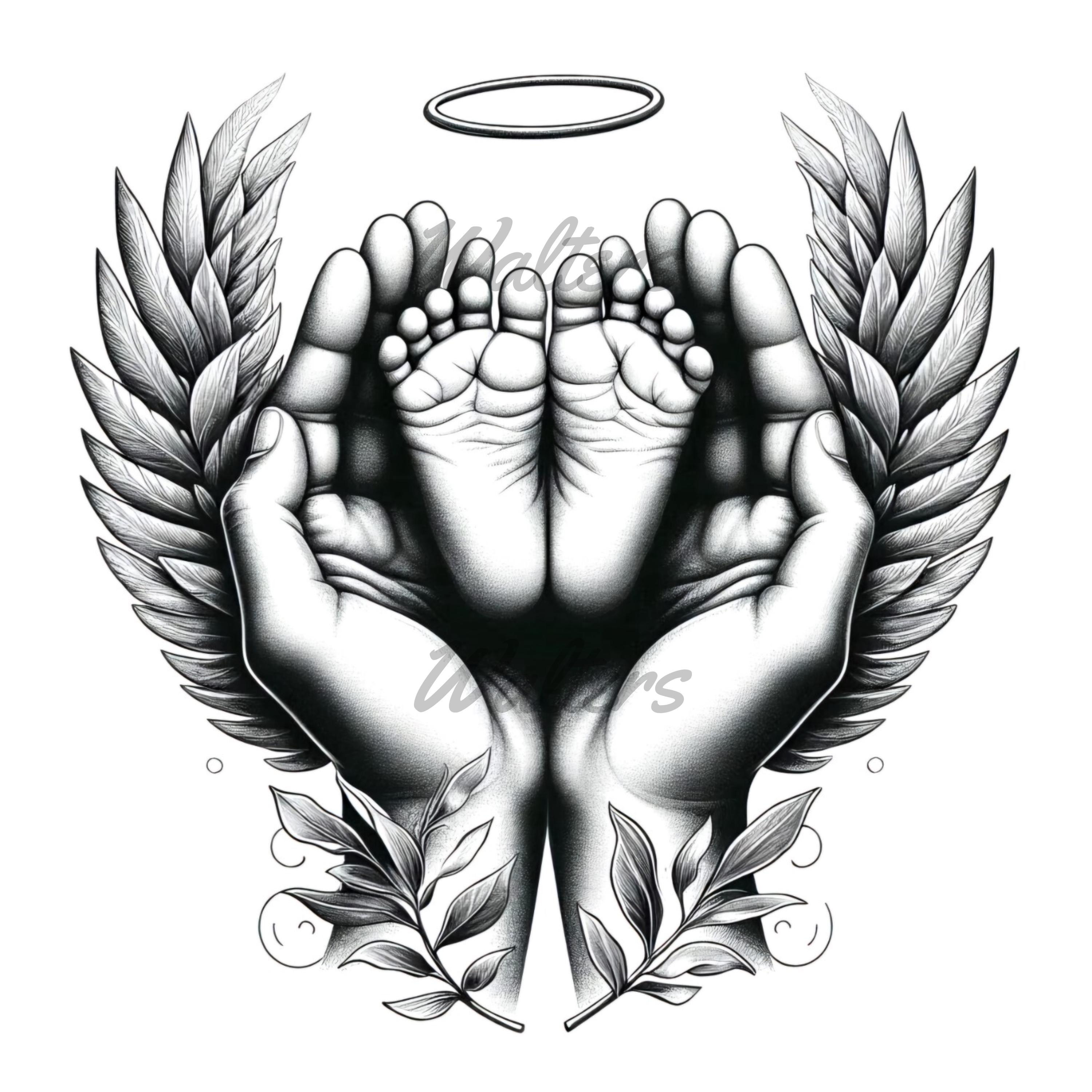 Loss of a Child | Baby Angels (in the Hands of an Angel) V2 - Etsy