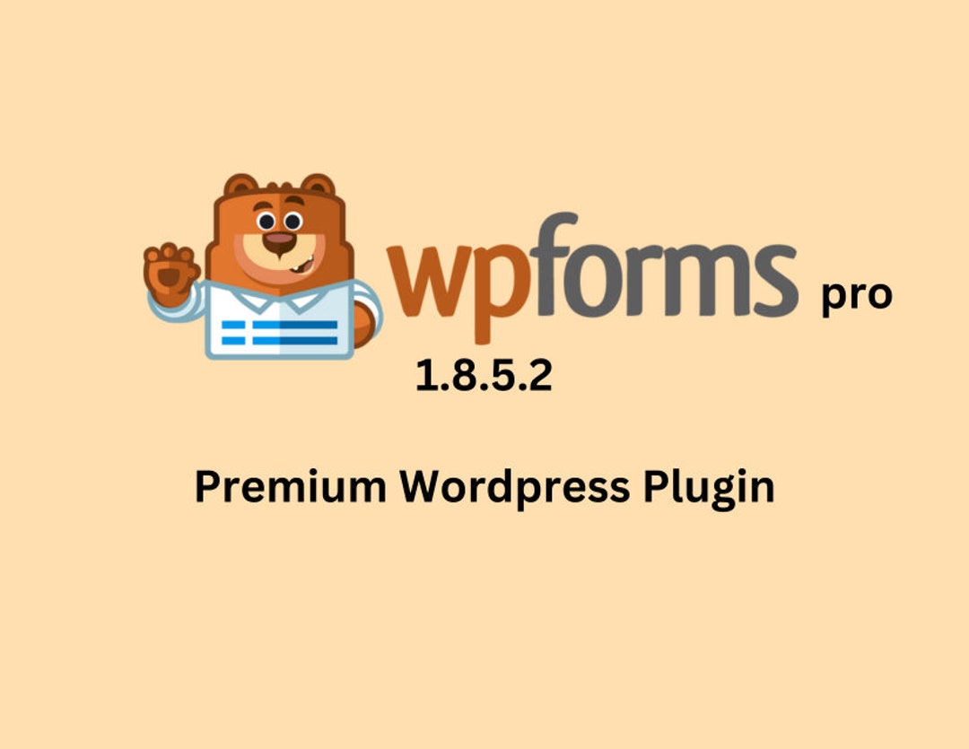 UPDATED Wpforms Pro 1.8.6.4 Premium Wordpress Plugin Form Builder ...