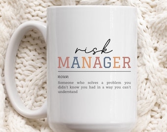 Funny Risk Manager - Etsy