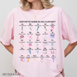 Aesthetic Nurse Slang Alphabet Shirt, Botox Dealer Shirt, Nurse ...