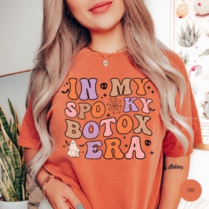 Spooky Botox Injector Era Comfort Colors Shirt, Retro Halloween Botox ...