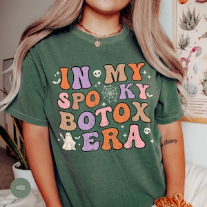 Spooky Botox Injector Era Comfort Colors Shirt, Retro Halloween Botox ...