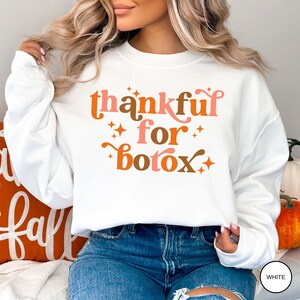 Retro Thankful for Botox Sweatshirt, Botox Dealer Autumn Crewneck ...