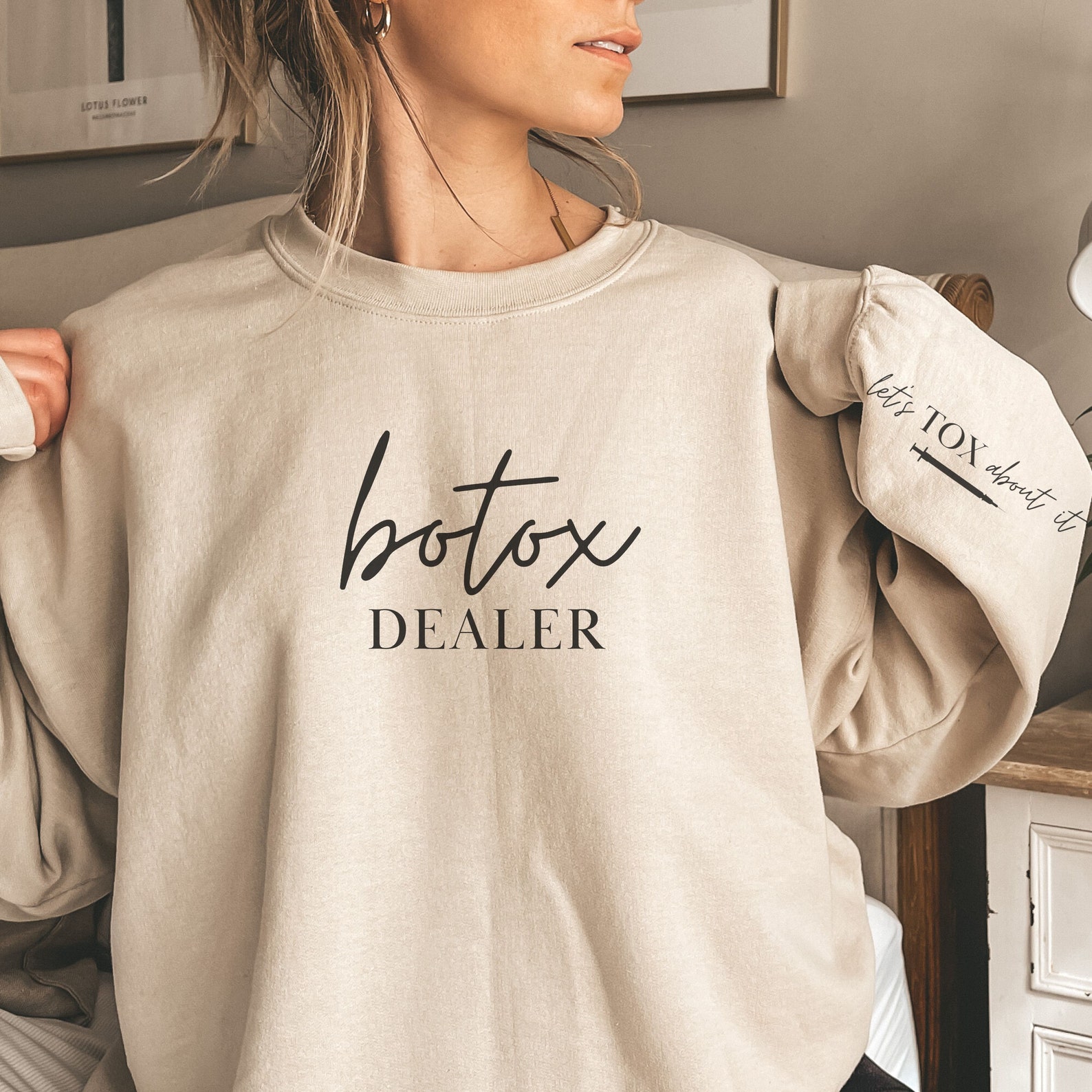 Botox Dealer Sweatshirt, Skincare Dealer Sweater, Aesthetic Nurse ...