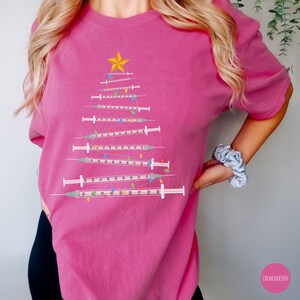 Botox Dealer Christmas Tree Comfort Colors Shirt, Botox Tshirt, Botox ...