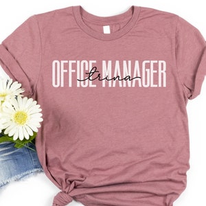 Personalized Office Manager Shirt, Gift for Office Manager, Optometry ...