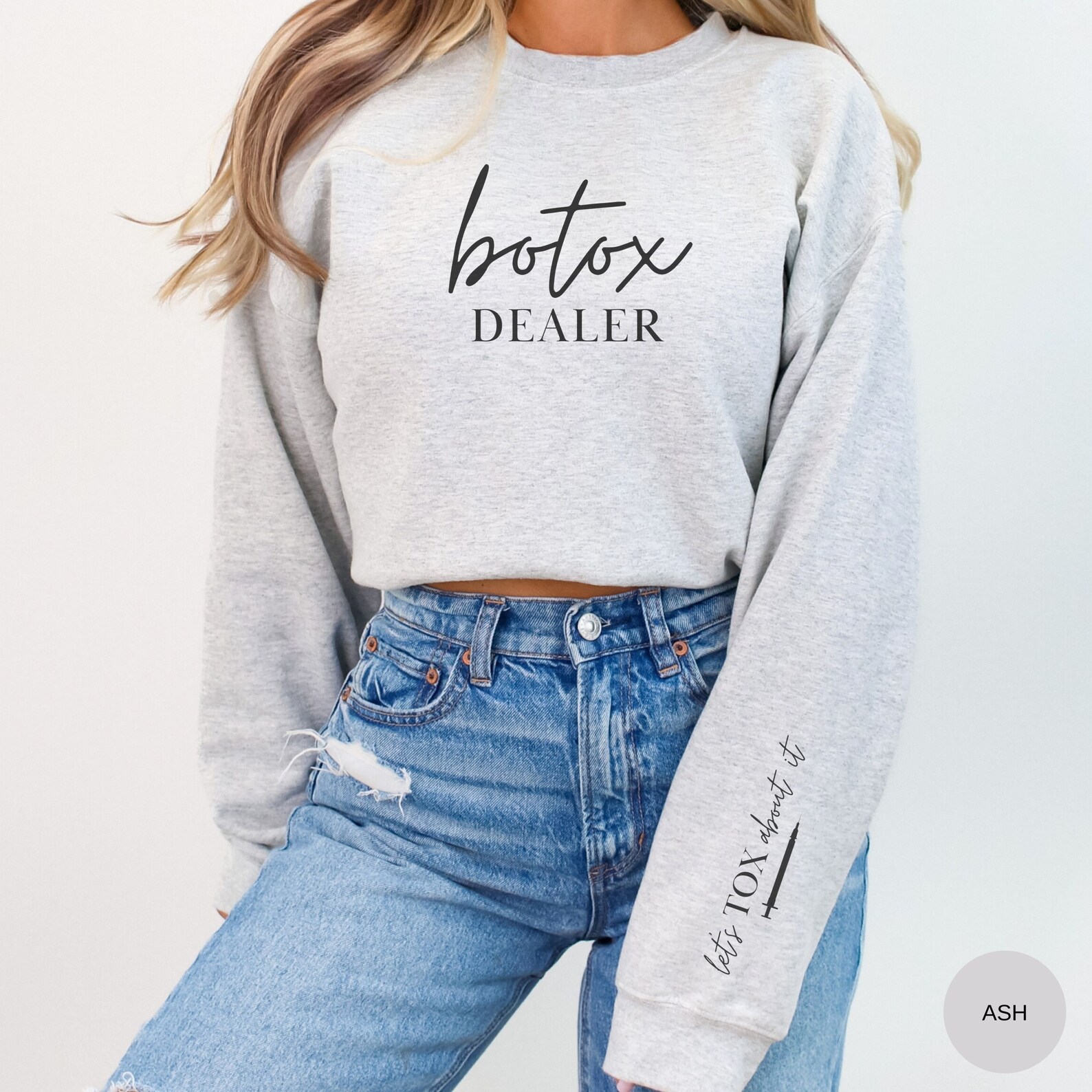 Botox Dealer Sweatshirt, Skincare Dealer Sweater, Aesthetic Nurse ...