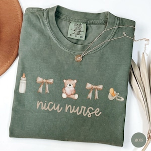 NICU RN Coquette Shirt Comfort Color Neonatal Nurse Retirement Gift ...