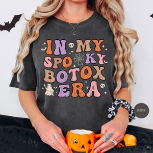 Spooky Botox Injector Era Comfort Colors Shirt, Retro Halloween Botox ...