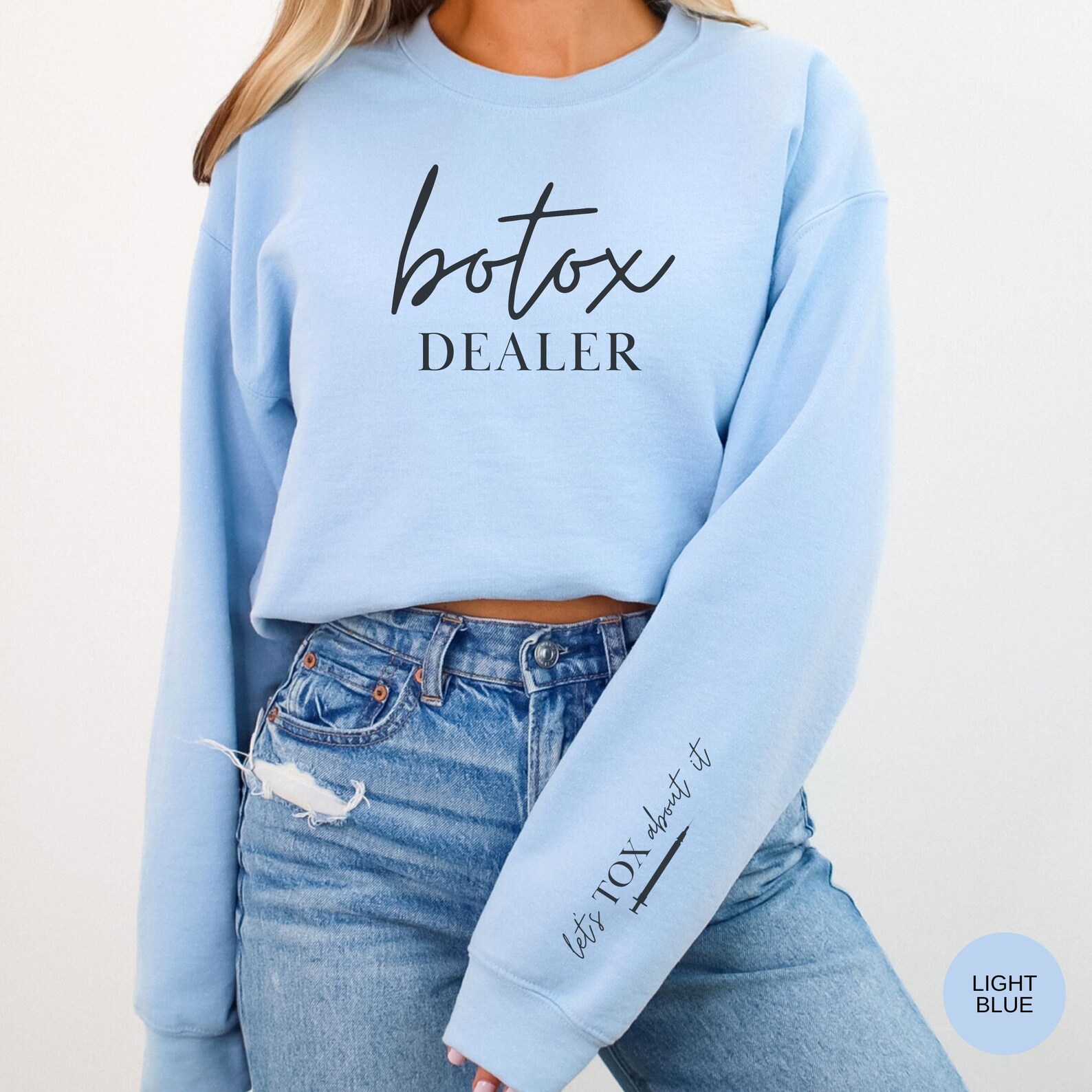 Botox Dealer Sweatshirt, Skincare Dealer Sweater, Aesthetic Nurse ...
