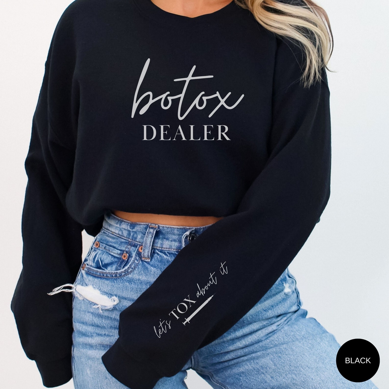 Botox Dealer Sweatshirt, Skincare Dealer Sweater, Aesthetic Nurse ...