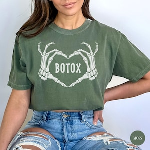 Botox Dealer Skeleton Halloween Shirt, Spooky Aesthetic Nurse Injector ...