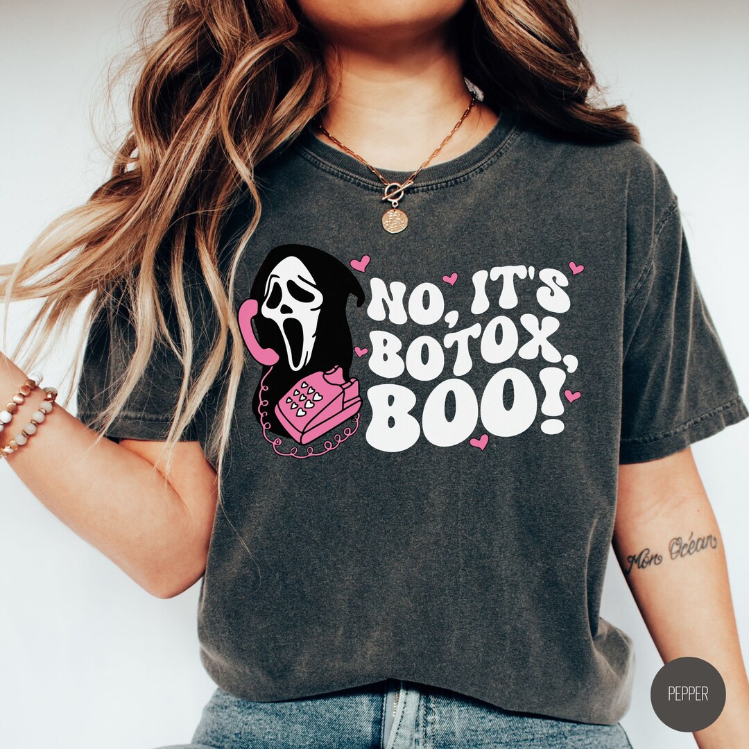 Funny Retro Botox Halloween Comfort Colors Shirt, Retro Halloween Botox ...