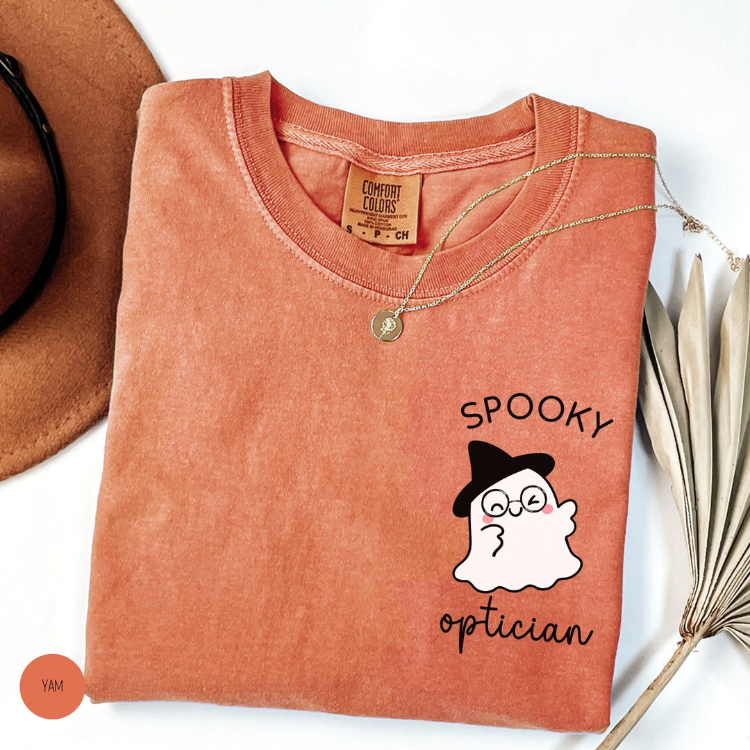 Optician Halloween Shirt, Spooky Optician Ghost T-shirt, Optician T ...