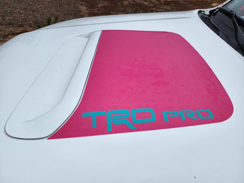 Matte Pink Hood Scoop Decal Overlay for 4runner 5th Gen (2010-2024 ...