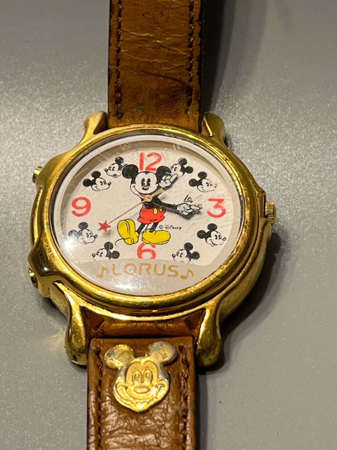 Vintage Disney MICKEY MOUSE Musical Watch LORUS Play Song - Etsy